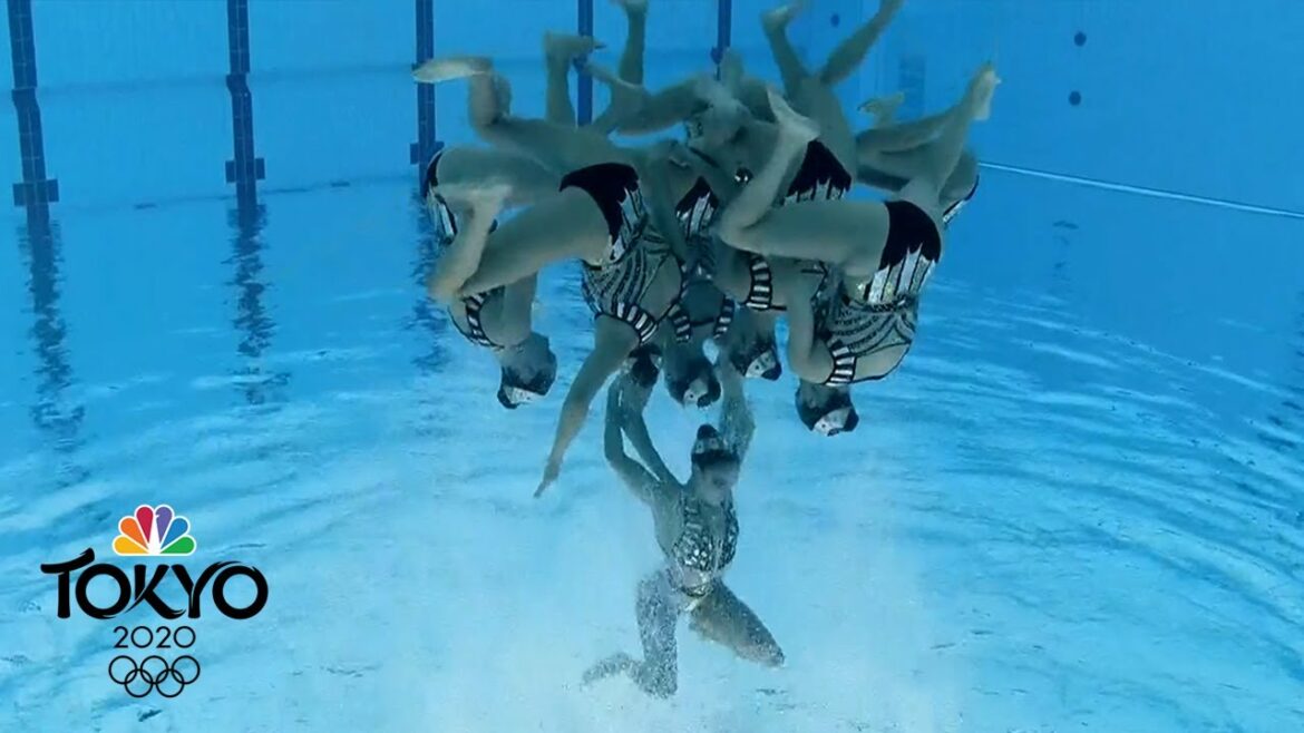 WILD underwater, upside-down view of artistic swimming | Tokyo Olympics ...