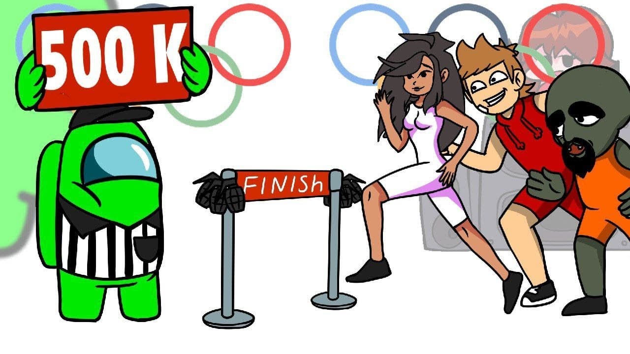 Mini Crewmate Kills 5 FNF Mods Characters | FNF Olympic Games | 500k ...