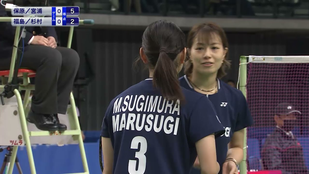 [All Japan Badminton Championship 2021]Women's Doubles Semifinal Yuki Fukushima / Minami ...