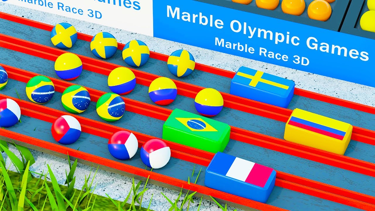 Marble Race Olympic Games - 32 Countries Marble Race Tournament - Tokyo ...