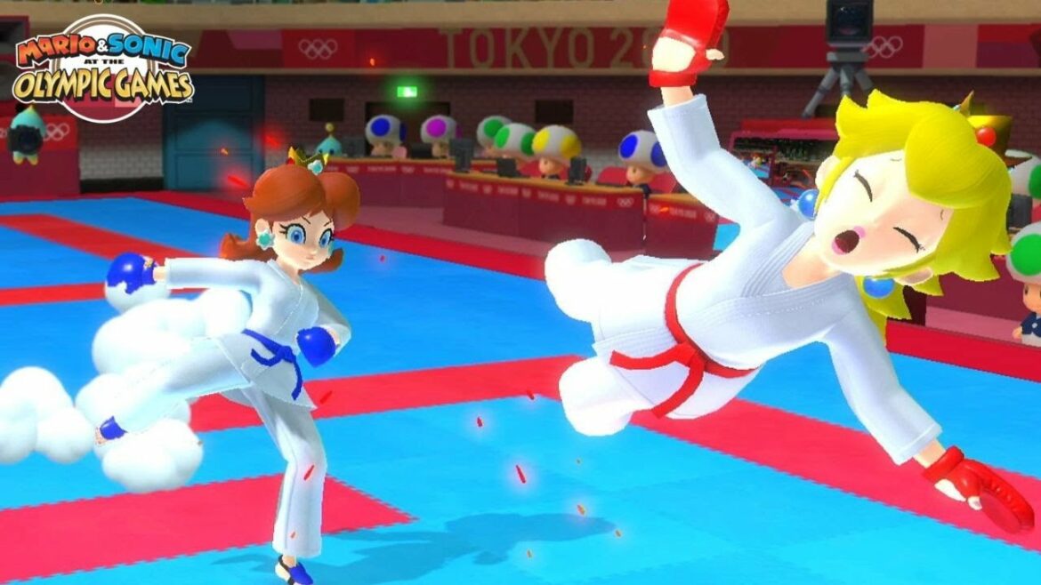 Mario & Sonic at the Tokyo 2020 Olympic Games - Daisy Vs Peach - Karatê ...